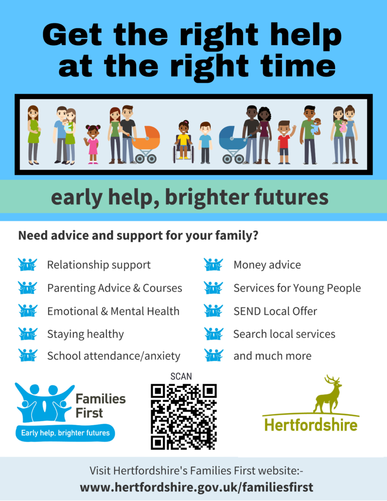 Families First support – Townsend Church of England School